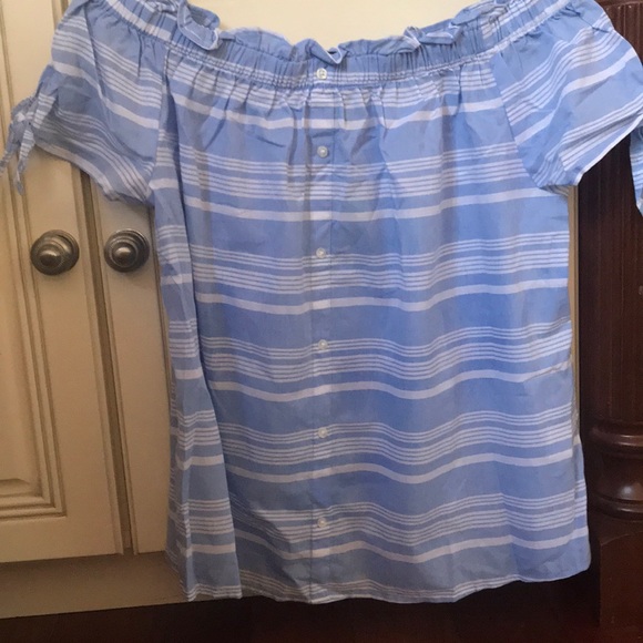 Atmosphere | Tops | 3 For 25 Atmosphere Blue Pinstriped | Poshmark